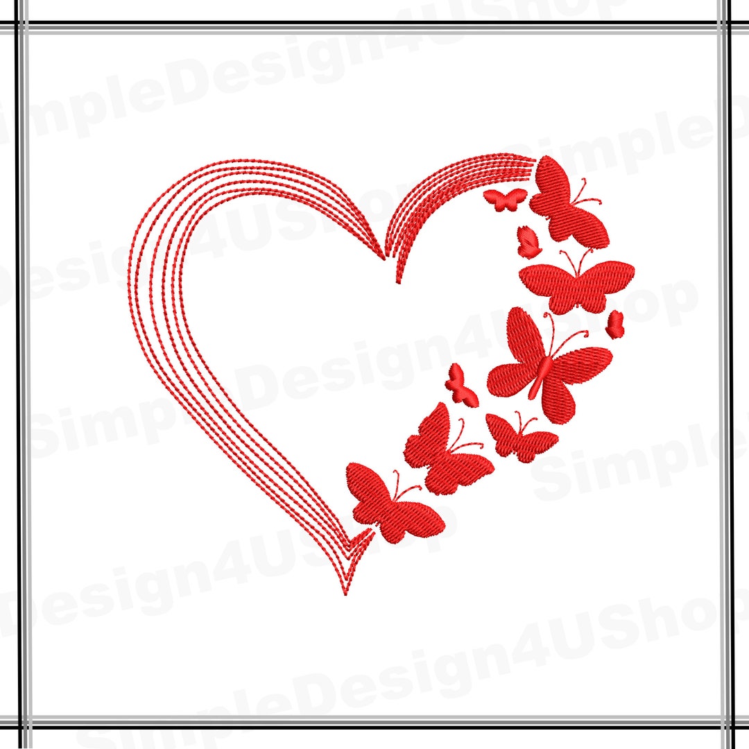 Butterfly Embroidery Design Embroidery Designs Butterfly - Etsy
