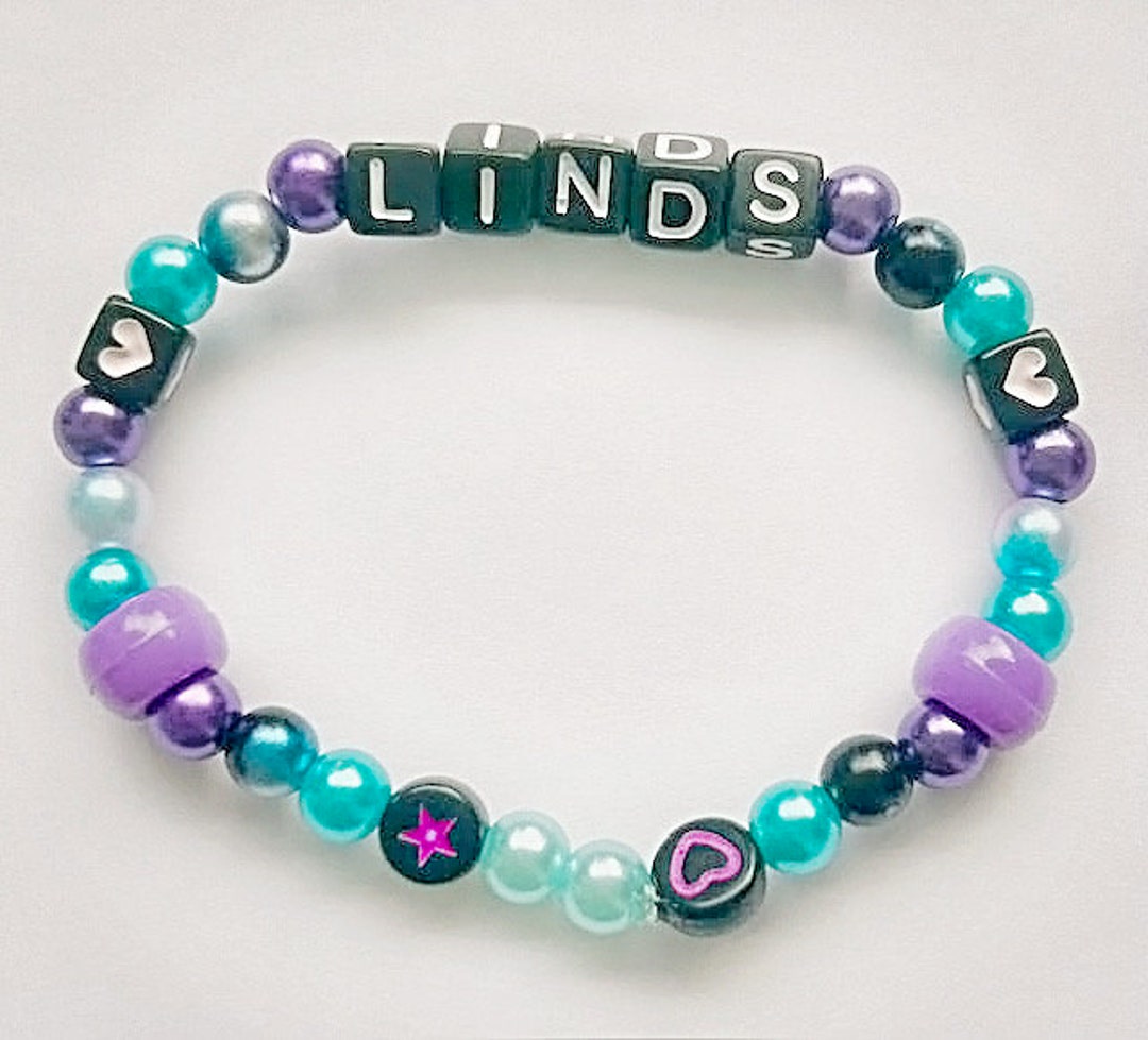 Custom Beaded Friendship Bracelet With Your Name/friends' and Family ...