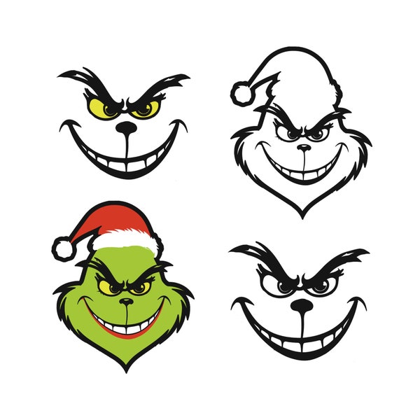 Grinch Mask Svg - Etsy