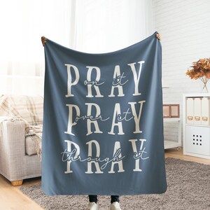 Customized Inspirational Quote Blanket, Personalized Encouraging Bible ...