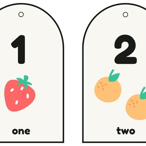 Colorful Math Number Flashcards 1-10 | VPK Learning Cards | Classroom ...