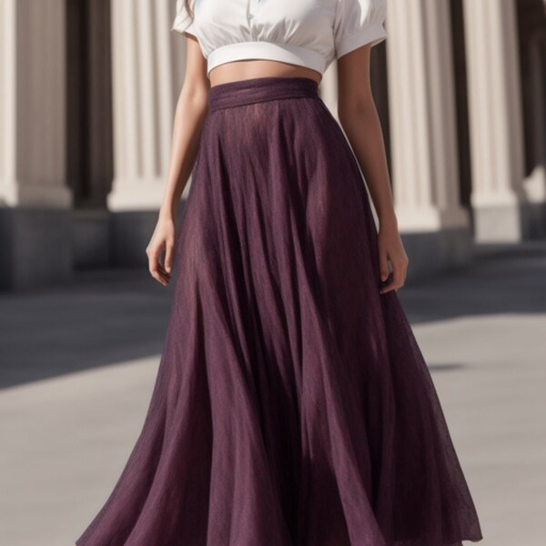 Maxi Skirt Pattern Plus Size - Etsy