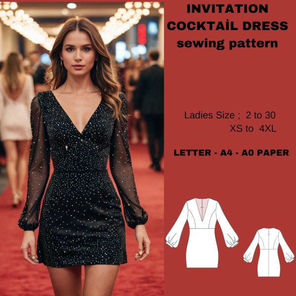 Sewing Pattern Graduation Dress - Etsy