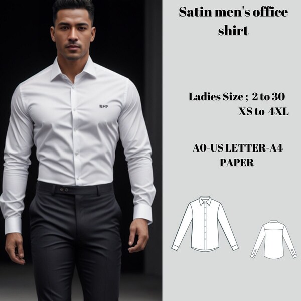 Mens Work Shirt Pattern - Etsy