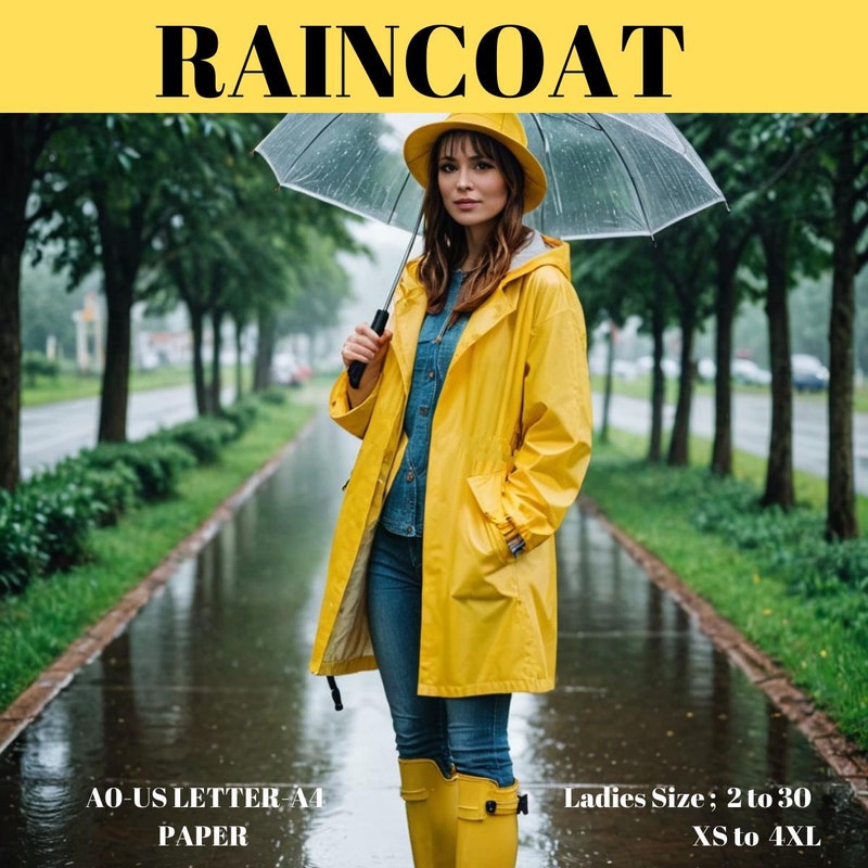 Raincoat Pattern - Etsy