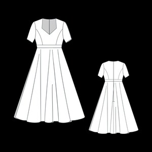 Anarkali Dress, Versatile Indian Style Dress Sewing Pattern Options in ...