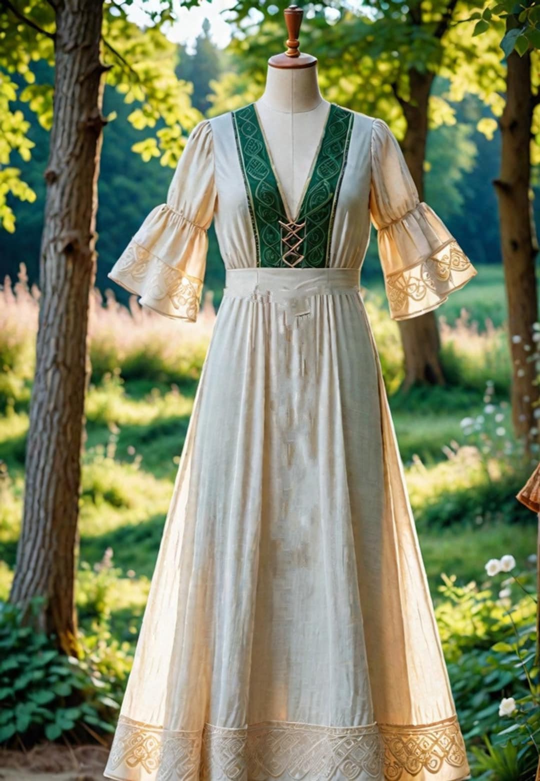 Medieval Boho Maxi Dress Pattern - Cottagecore Fairy, DIY Victorian ...