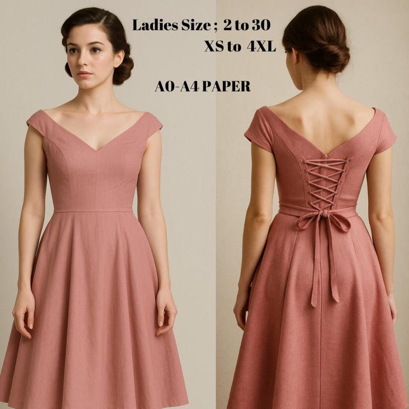 Plus Sizes Retro Dress - Etsy