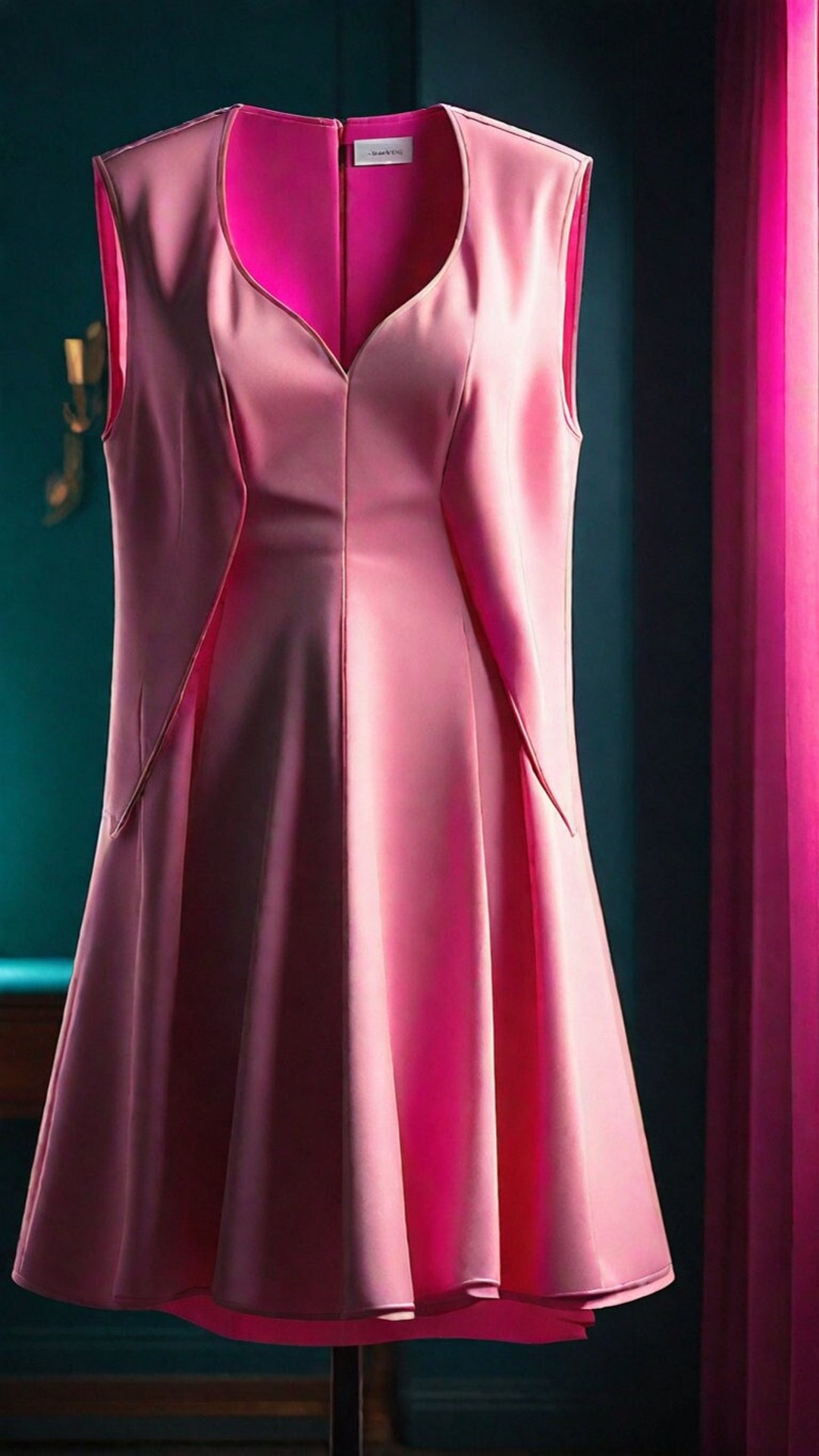 Knee-length Low-cut Sleeveless A-line Summer Dress Pattern With ...