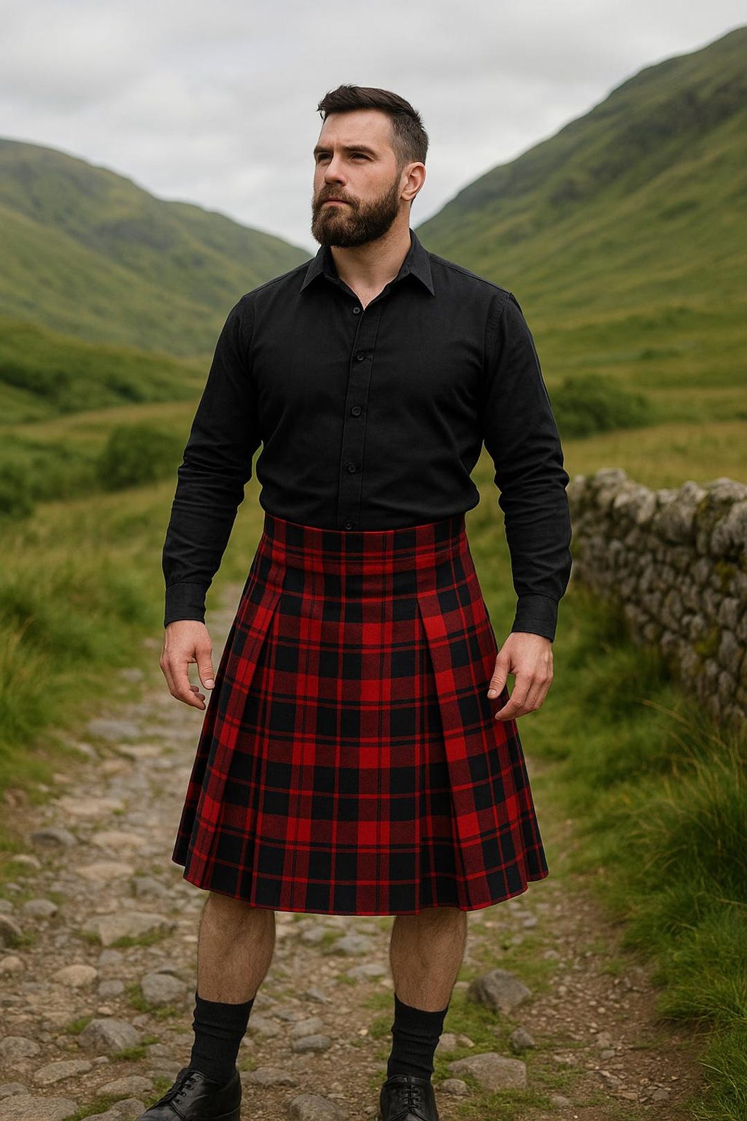 Scottish Skirt Sewing Pattern: Men's Style, US 40-56 (A0-A4-US Letter ...