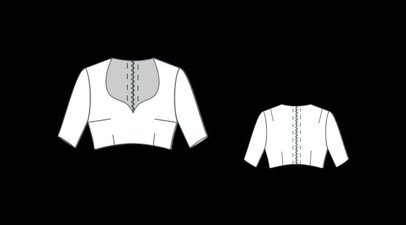 Versatile Indian Style Suit Pattern With Bustier and Skirt Options in ...