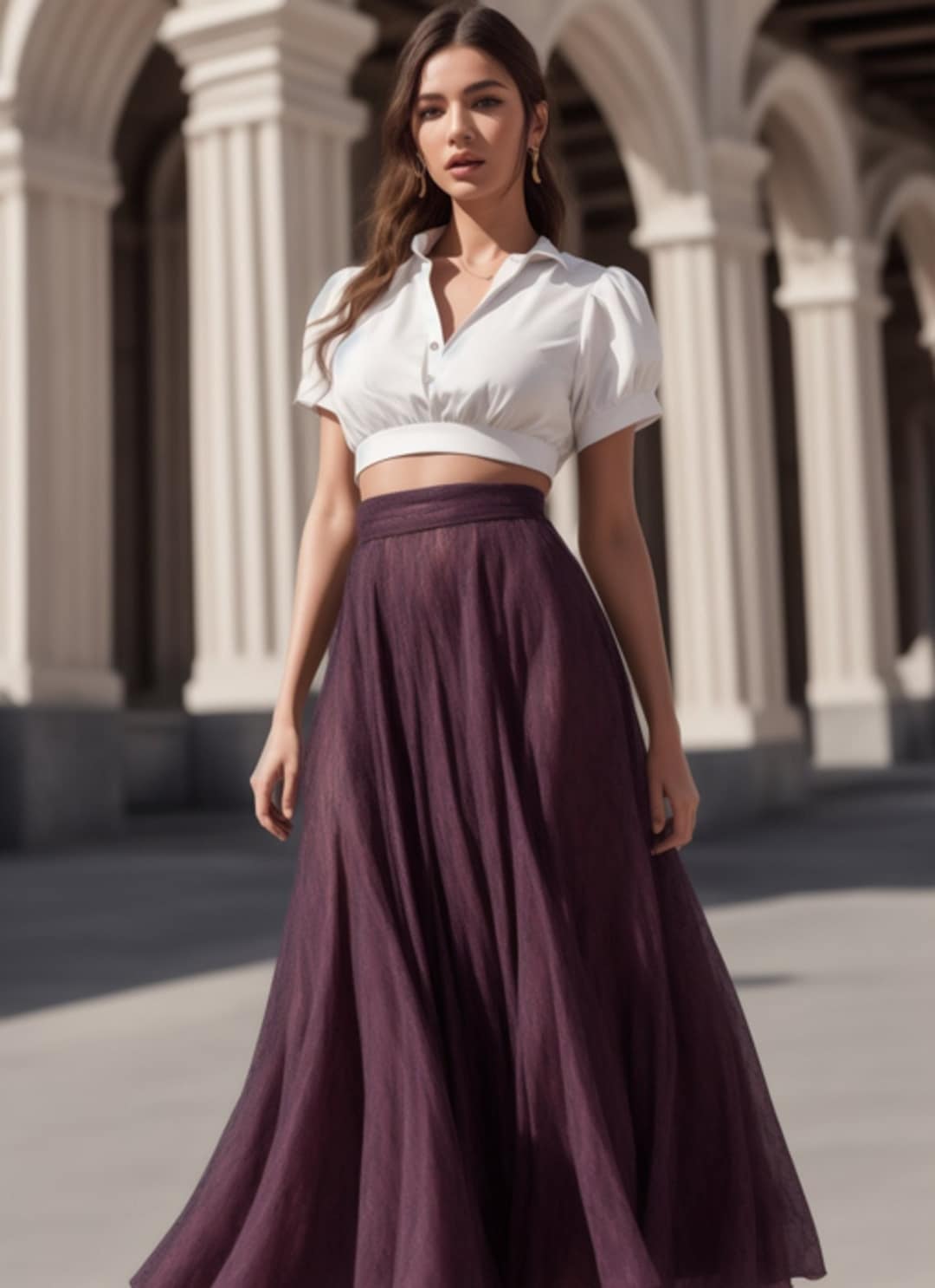 Maxi Flare Skirt Sewing Pattern,ladies Size ; US 2 to 30, A0 -A4 -US ...