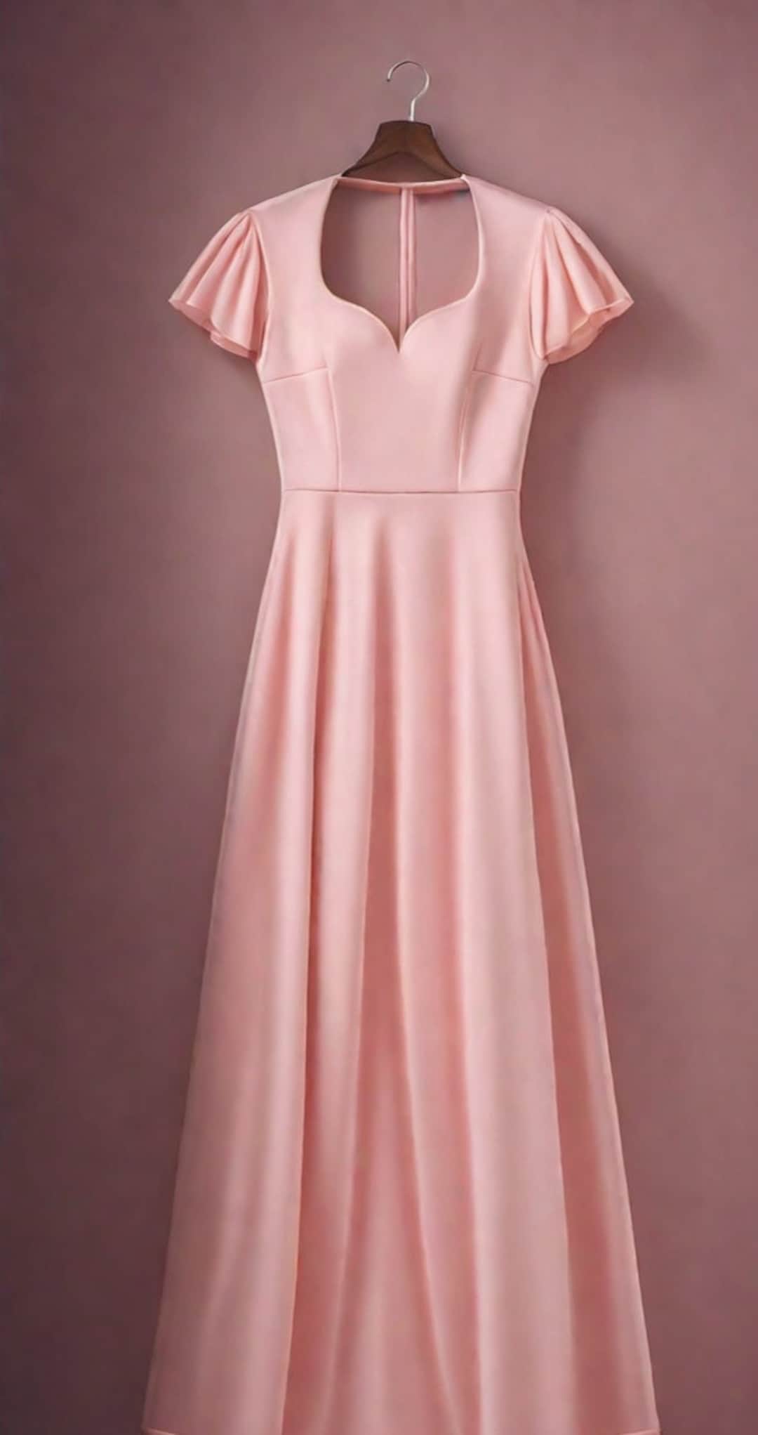 Maxi Sweetheart Neckline Dress Pattern, Summer Dress Sewing Pattern, A ...