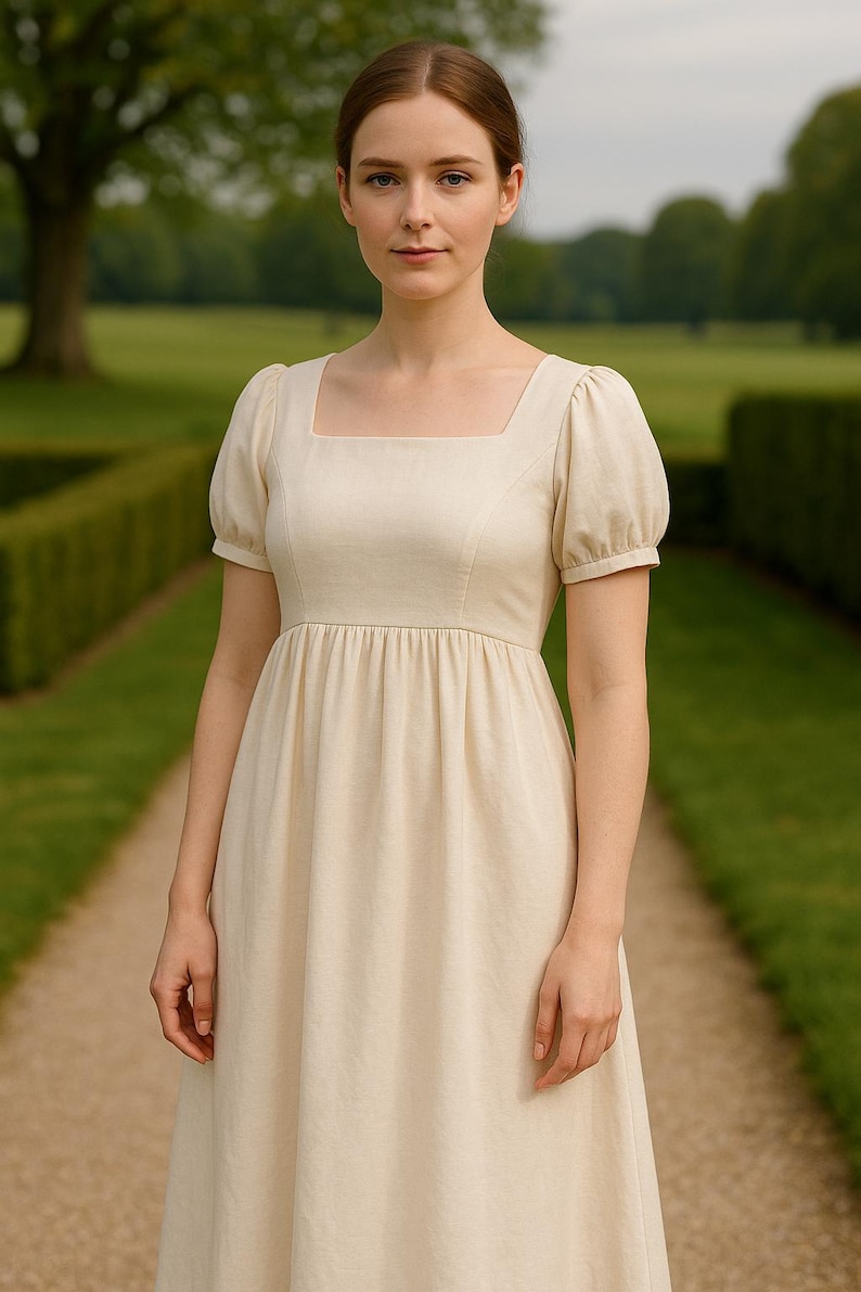 Regency Maternity Gown Sewing Pattern: Empire Waist Dress (PDF Pattern ...