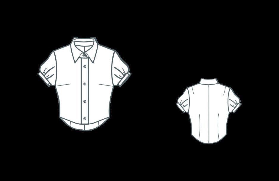 Cottage Core Style Shirts Sewing Pattern Sizes 2-30 for A4, US Letter ...