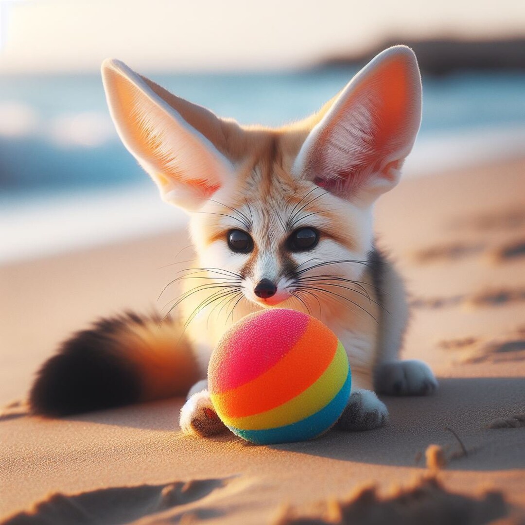 Fern the Fennec Fox Print 4 - Etsy