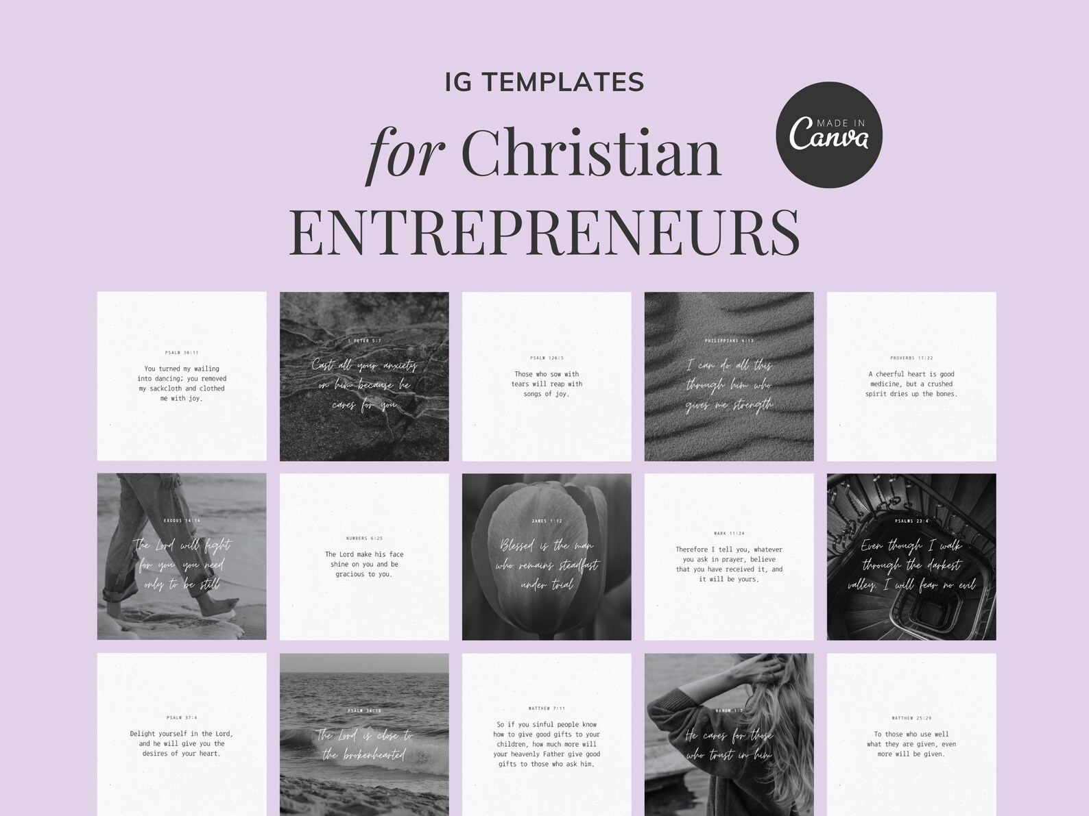 50 Christian Social Media Posts: Bible Verse Templates for ...