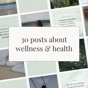 Christian Wellness Coach, Health Coach Social Media Templates With ...
