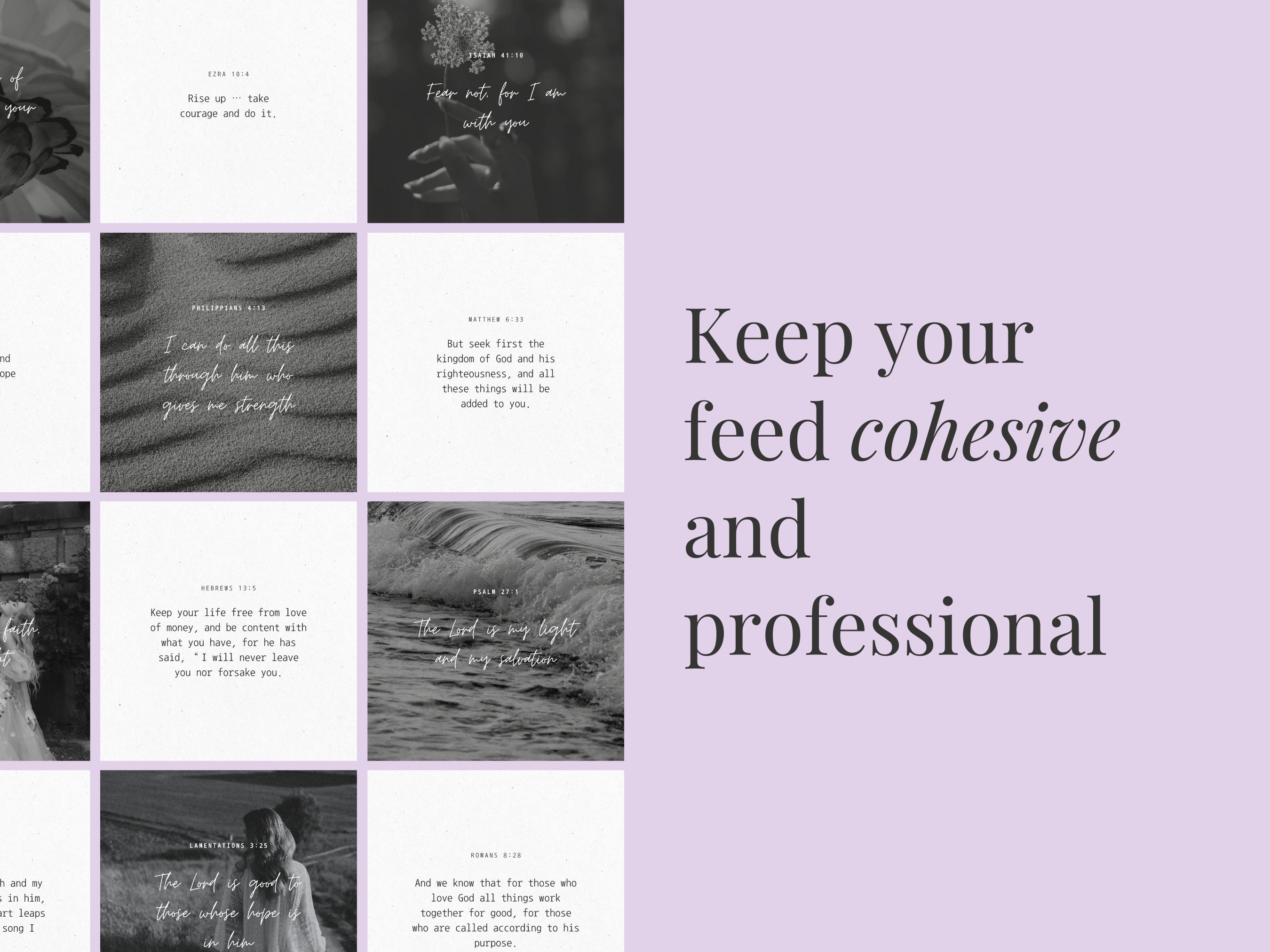 50 Christian Social Media Posts With Encouraging Bible Verses, IG Posts ...