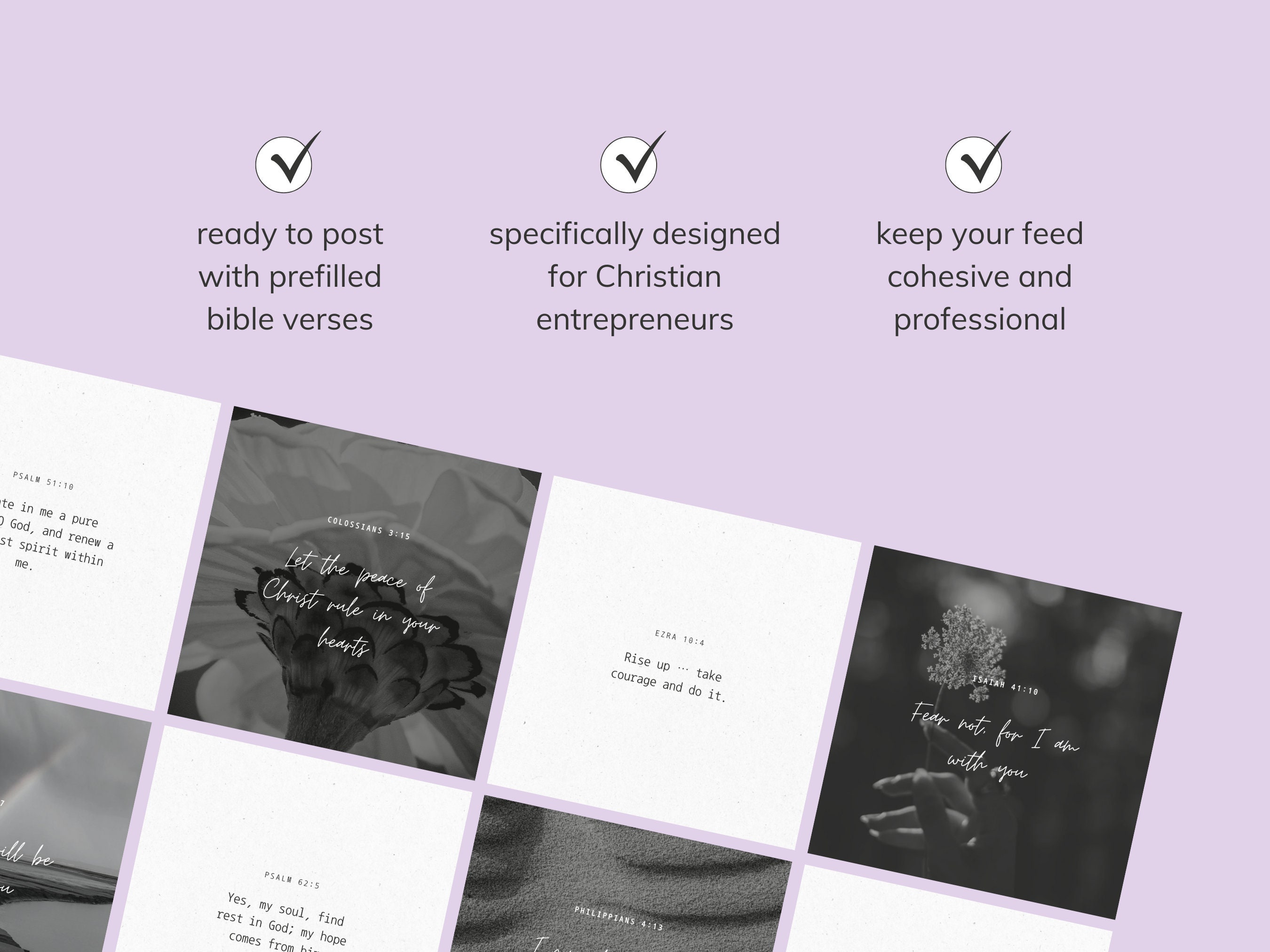 50 Christian Social Media Posts With Encouraging Bible Verses, IG Posts ...