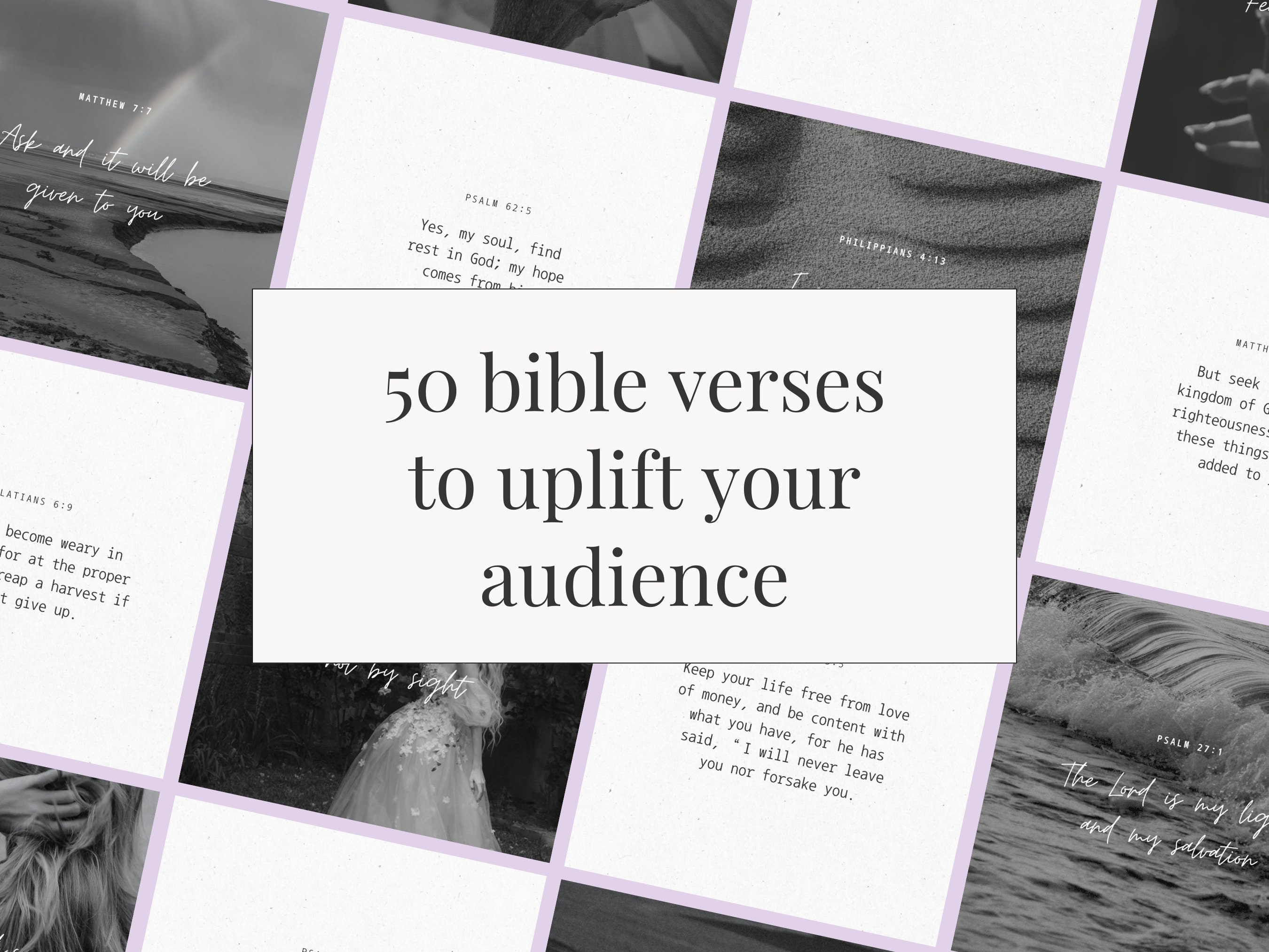 50 Christian Social Media Posts With Encouraging Bible Verses, IG Posts ...