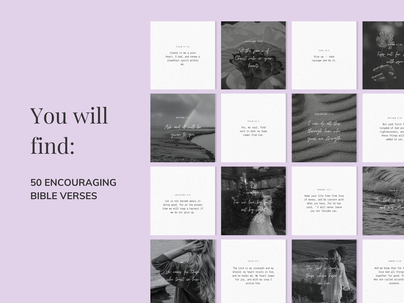 50 Christian Social Media Posts With Encouraging Bible Verses, IG Posts for Christian ...