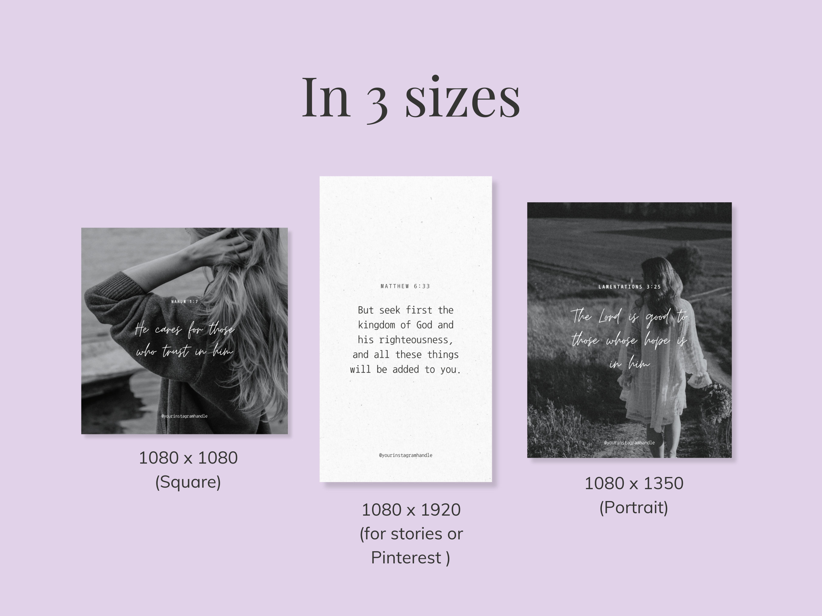 50 Christian Social Media Posts With Encouraging Bible Verses, IG Posts ...