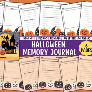 Printable Halloween Writing Prompts for Kids| Trick-or-treating Memory ...
