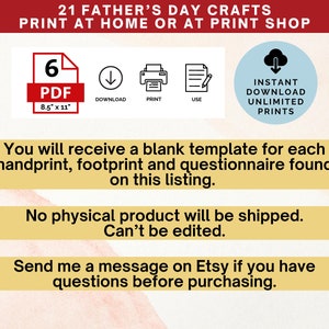 Fathers Day Handprints, Printable Fathers Day Questionnaires, All About ...