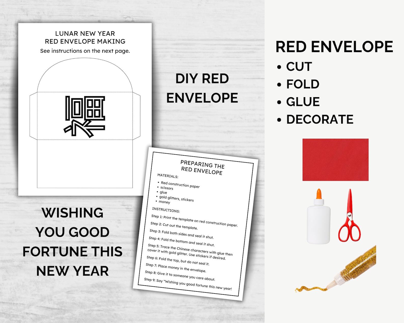 Lunar New Year Printable Activity Bundle, Chinese New Year Coloring ...