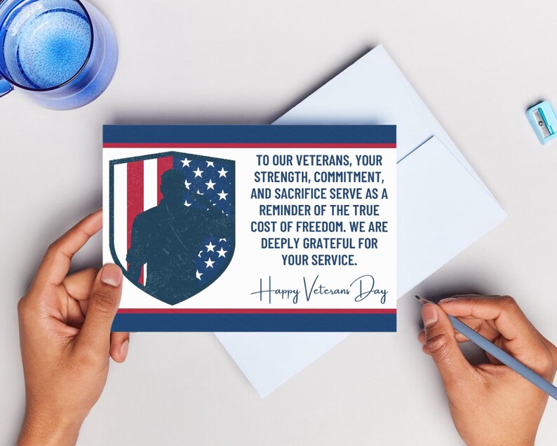 Printable Happy Veterans Day Cards, Thank A Veteran Cards, Poppy ...