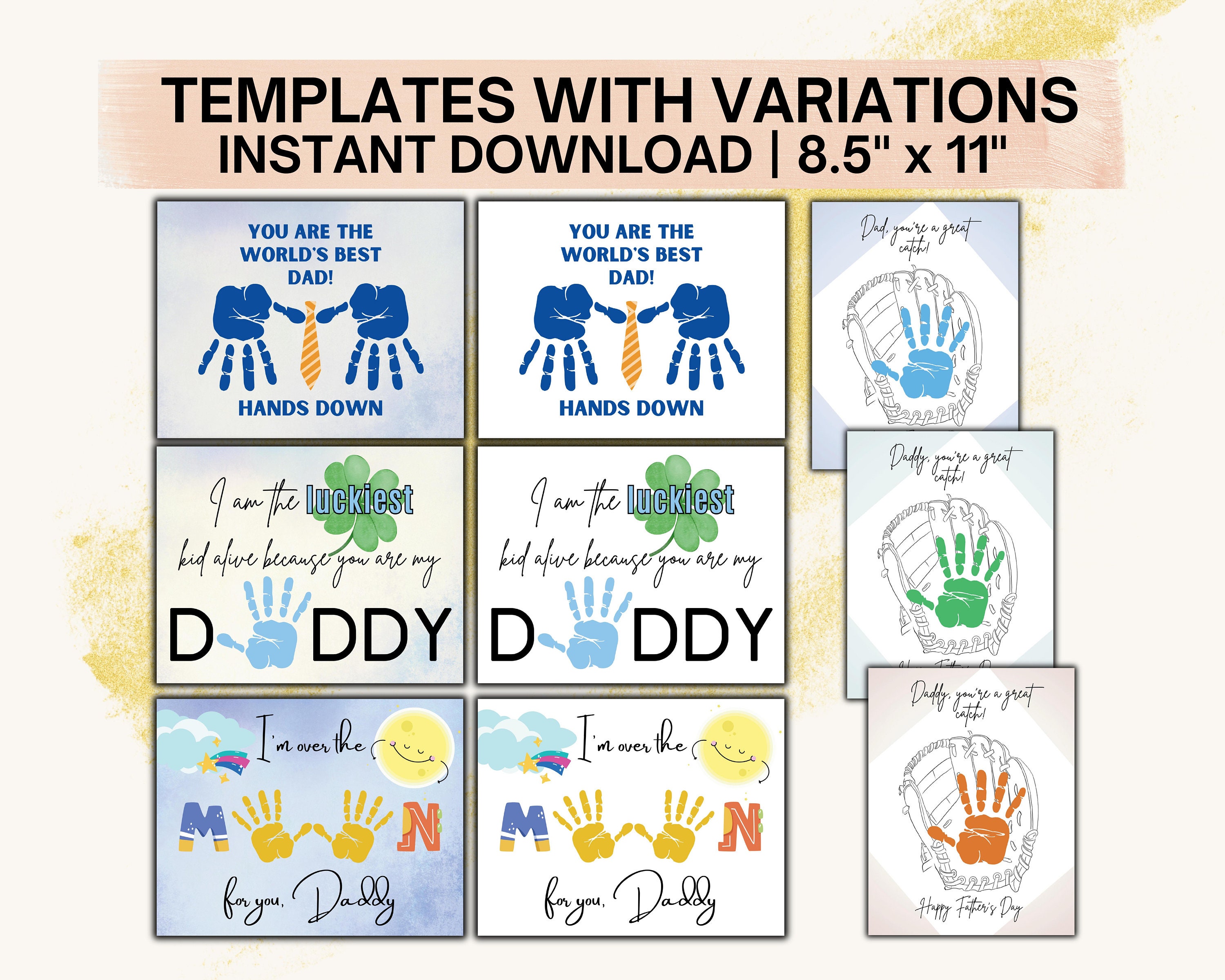 Fathers Day Handprints, Printable Fathers Day Questionnaires, All About ...