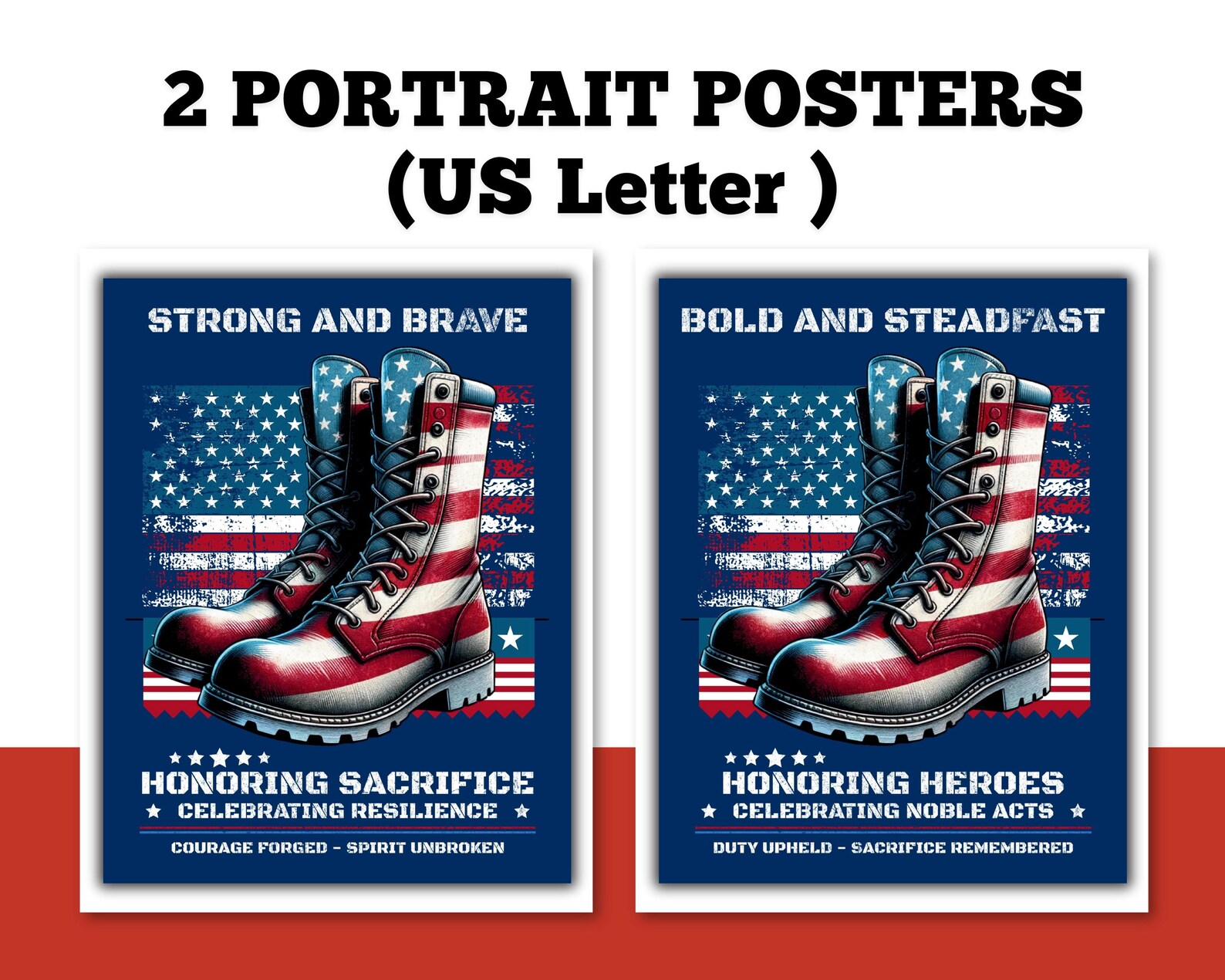 Printable Veterans Day Bulletin Board Kit, DIY Patriotic Bulletin Board ...