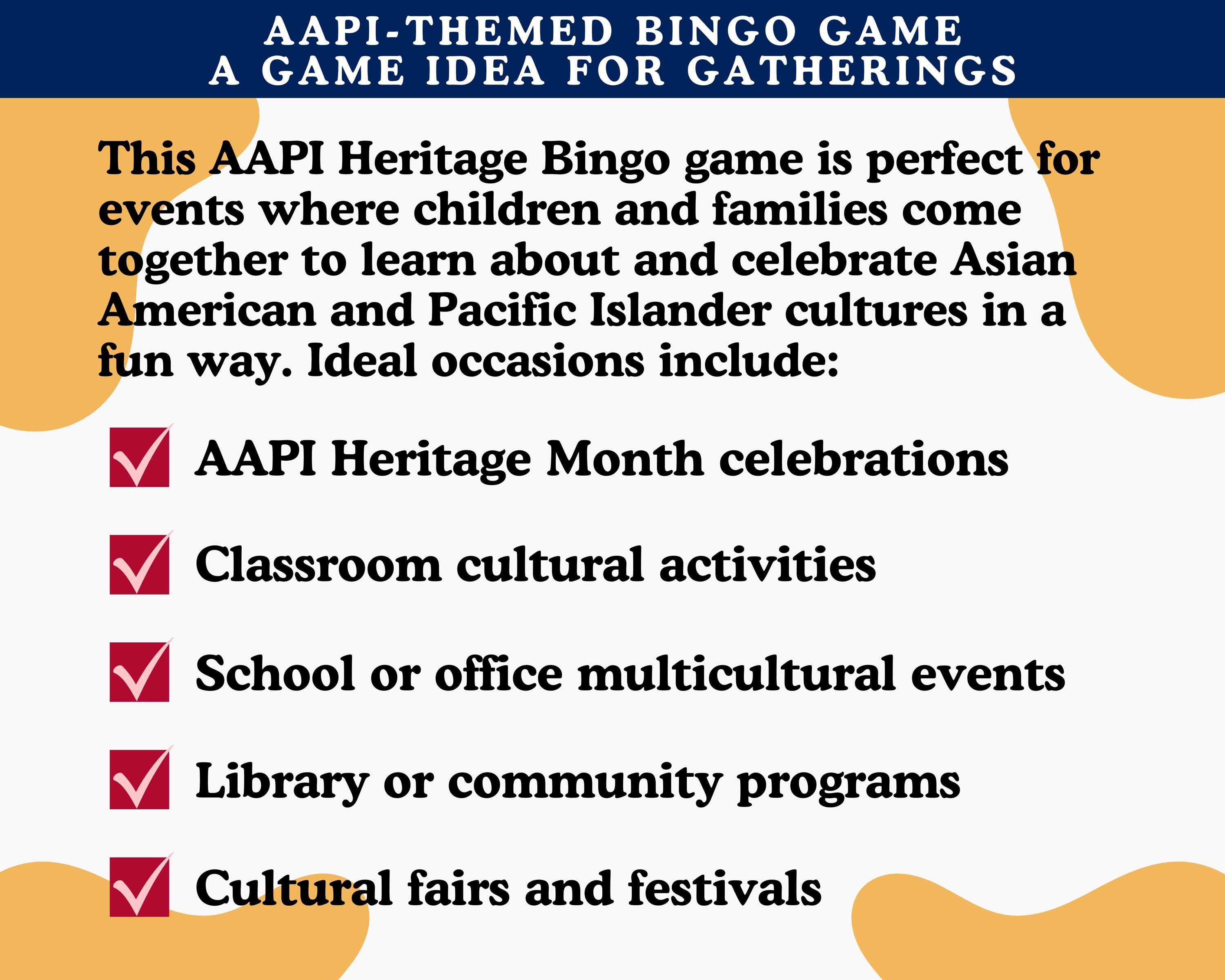 100 AAPI Heritage Month Bingo Cards | Printable Asian American and ...