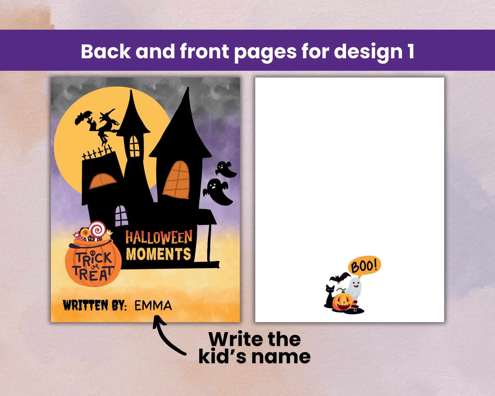 Printable Halloween Writing Prompts for Kids| Trick-or-treating Memory Journal Pages | Spooky ...