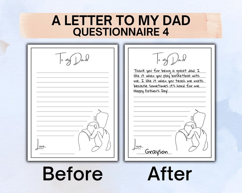 All About My Dad, Printable Daddy Craft, Father's Day Questionnaires ...