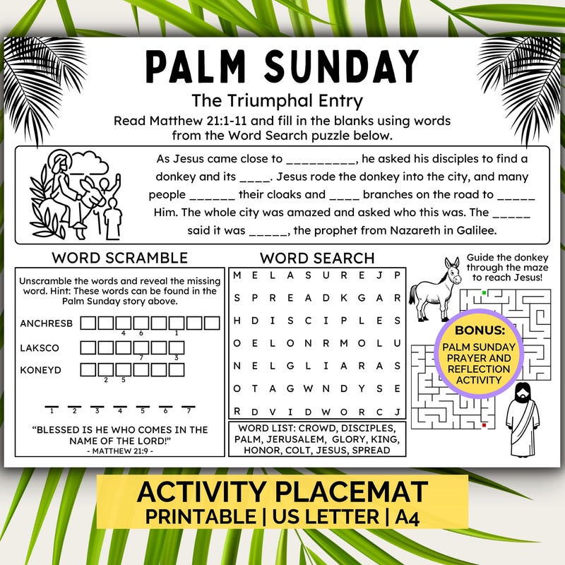 Palm Sunday - Etsy