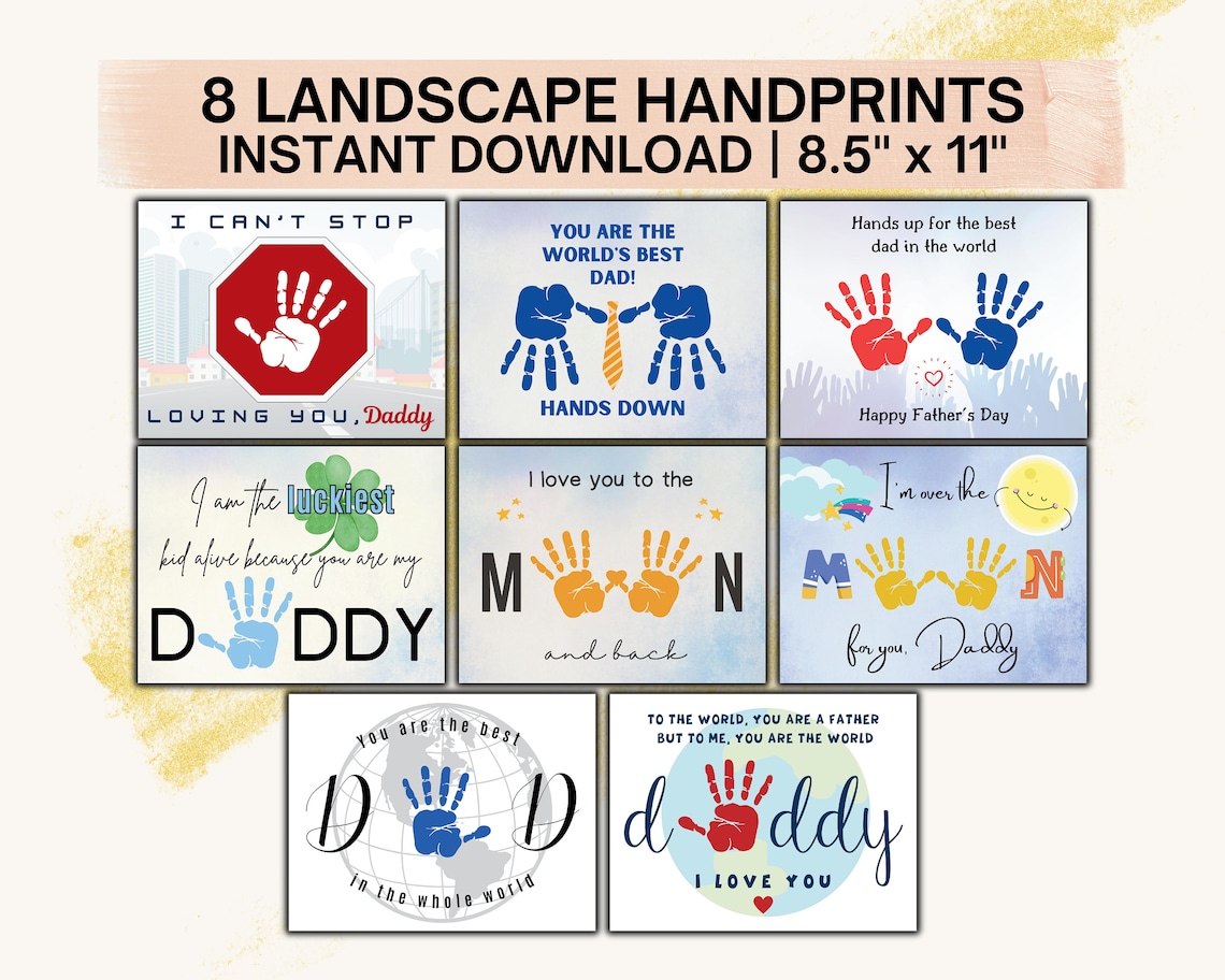 Fathers Day Handprints, Printable Fathers Day Questionnaires, All About ...