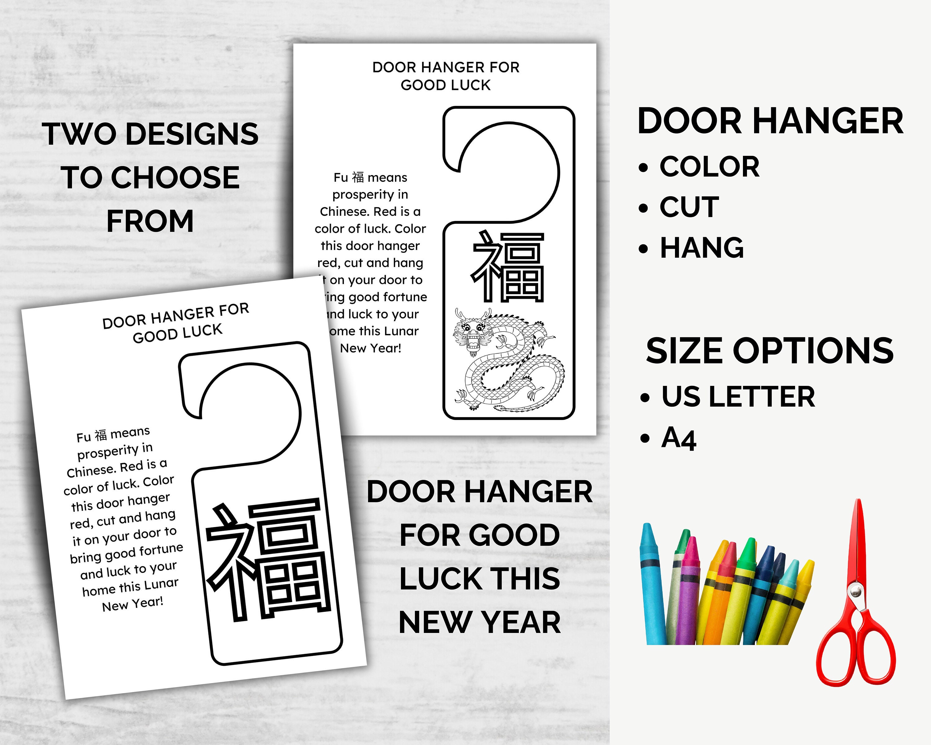 Lunar New Year Printable Activity Bundle, Chinese New Year Coloring ...