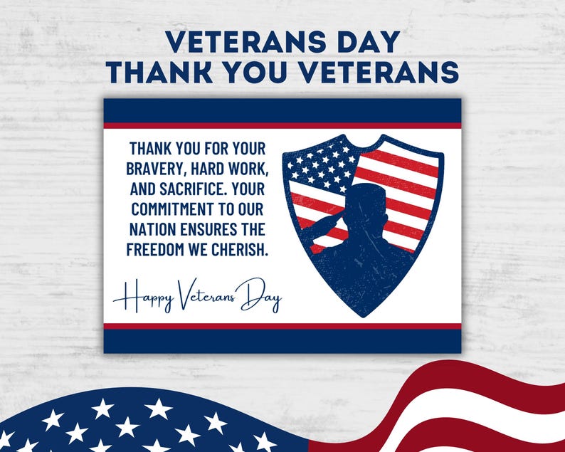 Printable Happy Veterans Day Cards, Thank A Veteran Cards, Poppy ...