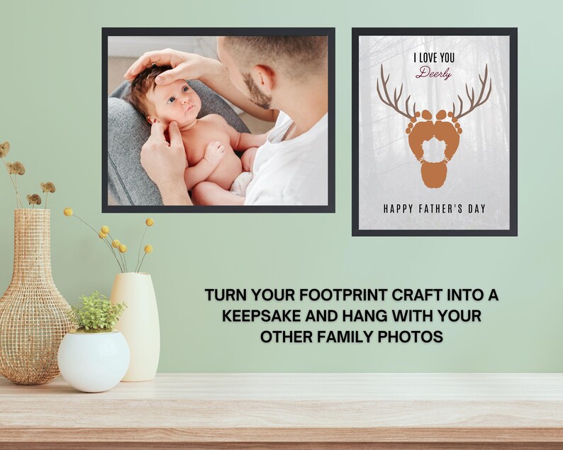 Fathers Day Footprint, Printable Fathers Day Gift From Son Daughter ...
