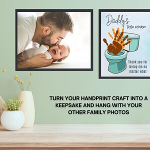 Funny Fathers Day Gift, Birthday Gift for Dad, Fathers Day Handprint ...