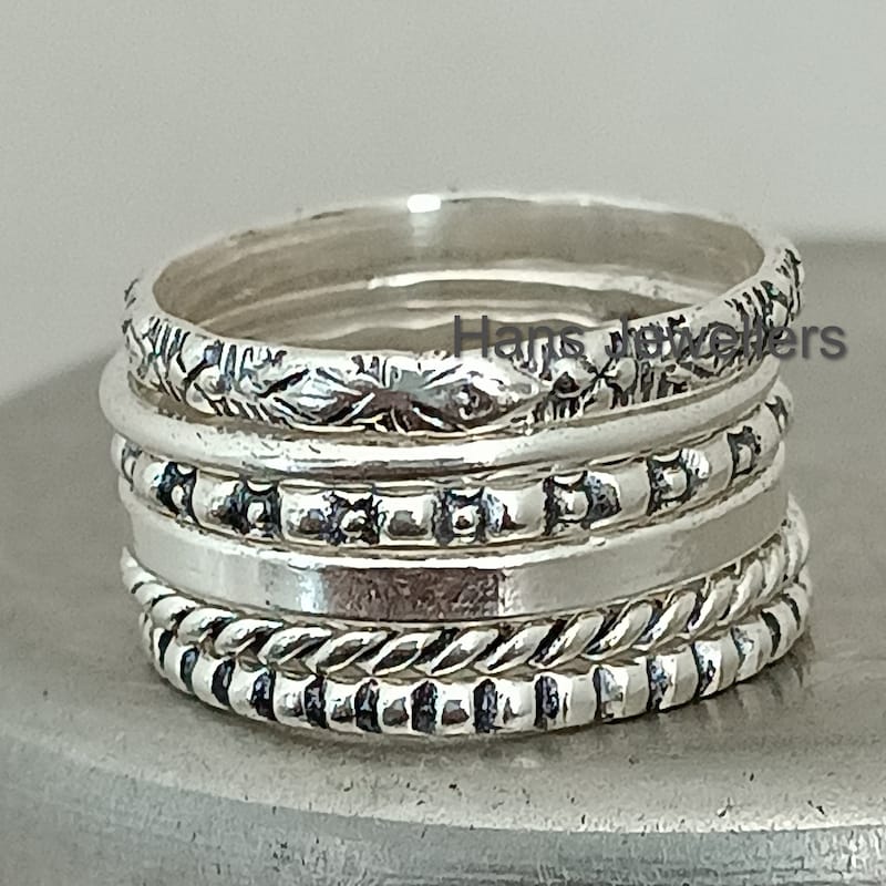 Silver Stacking Ring - Etsy