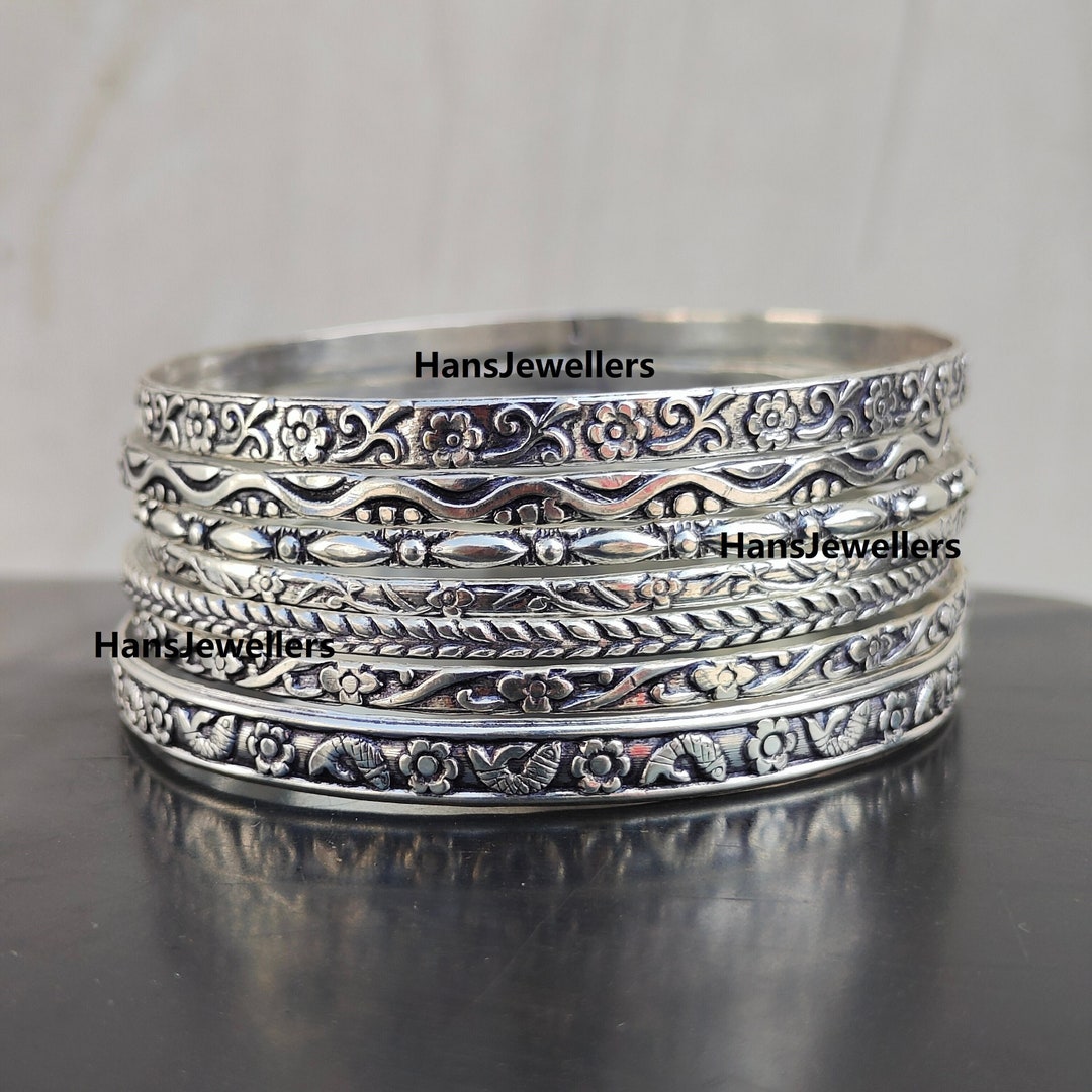 Set of 7 Bangles, Stacking Bracelets, Stacking Bracelet, 7 Day Bangles ...