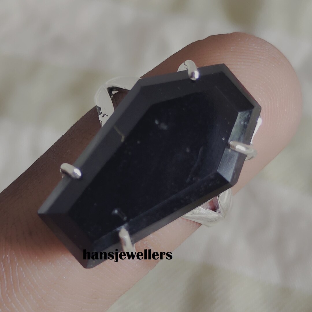 Black Coffin Ring, Memento Mori, Vampire, Casket, Death, Skeleton ...