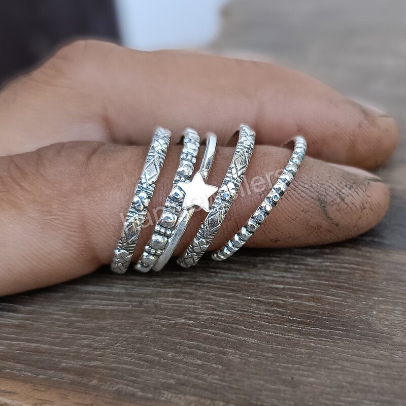Silver Stacking Ring - Etsy