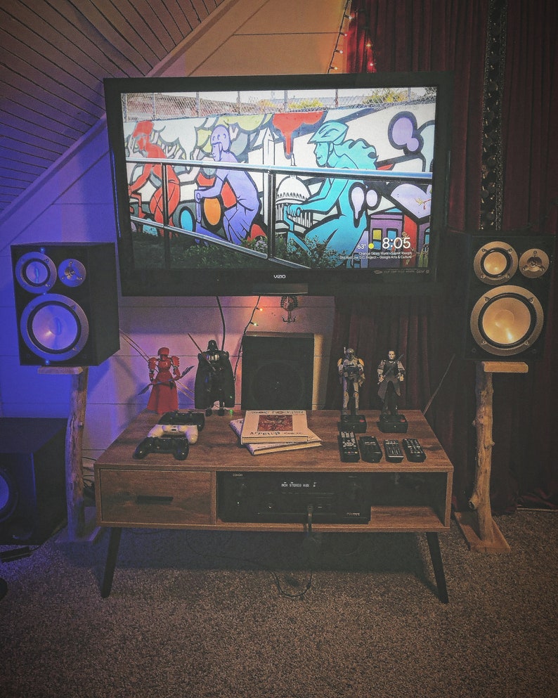 Wooden Speaker Stands // Custom Handmade to Order // Fits Any Speaker ...