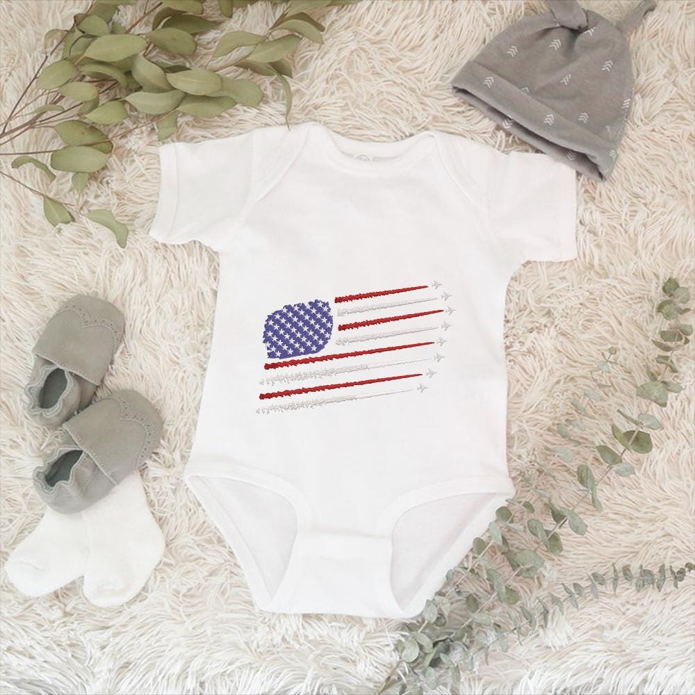 Fighter Jet Airplane American Flag Embroidery Design, Patriotic ...