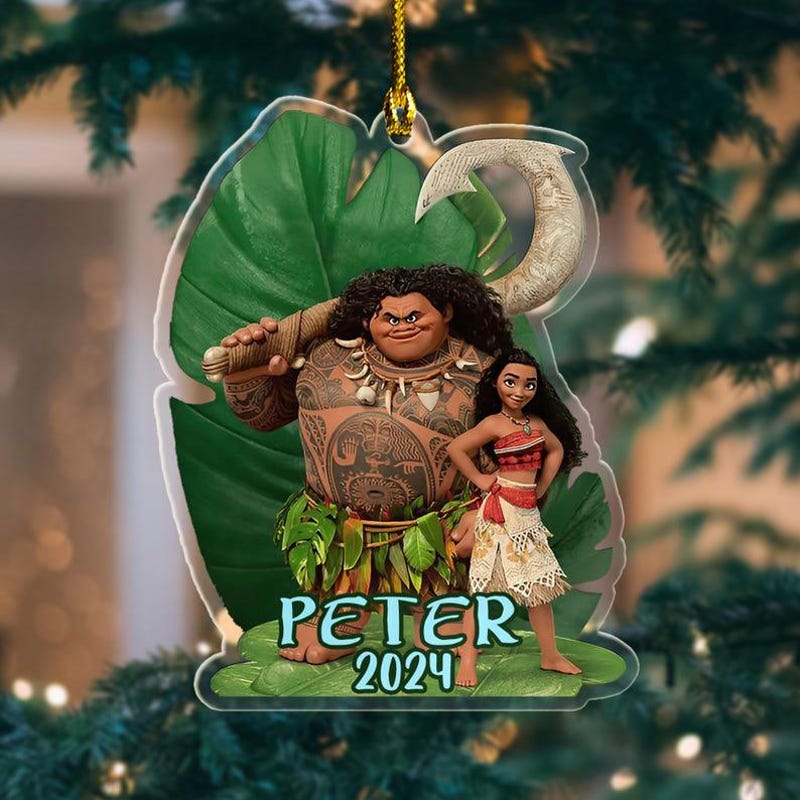 Moana Christmas Ornaments - Etsy