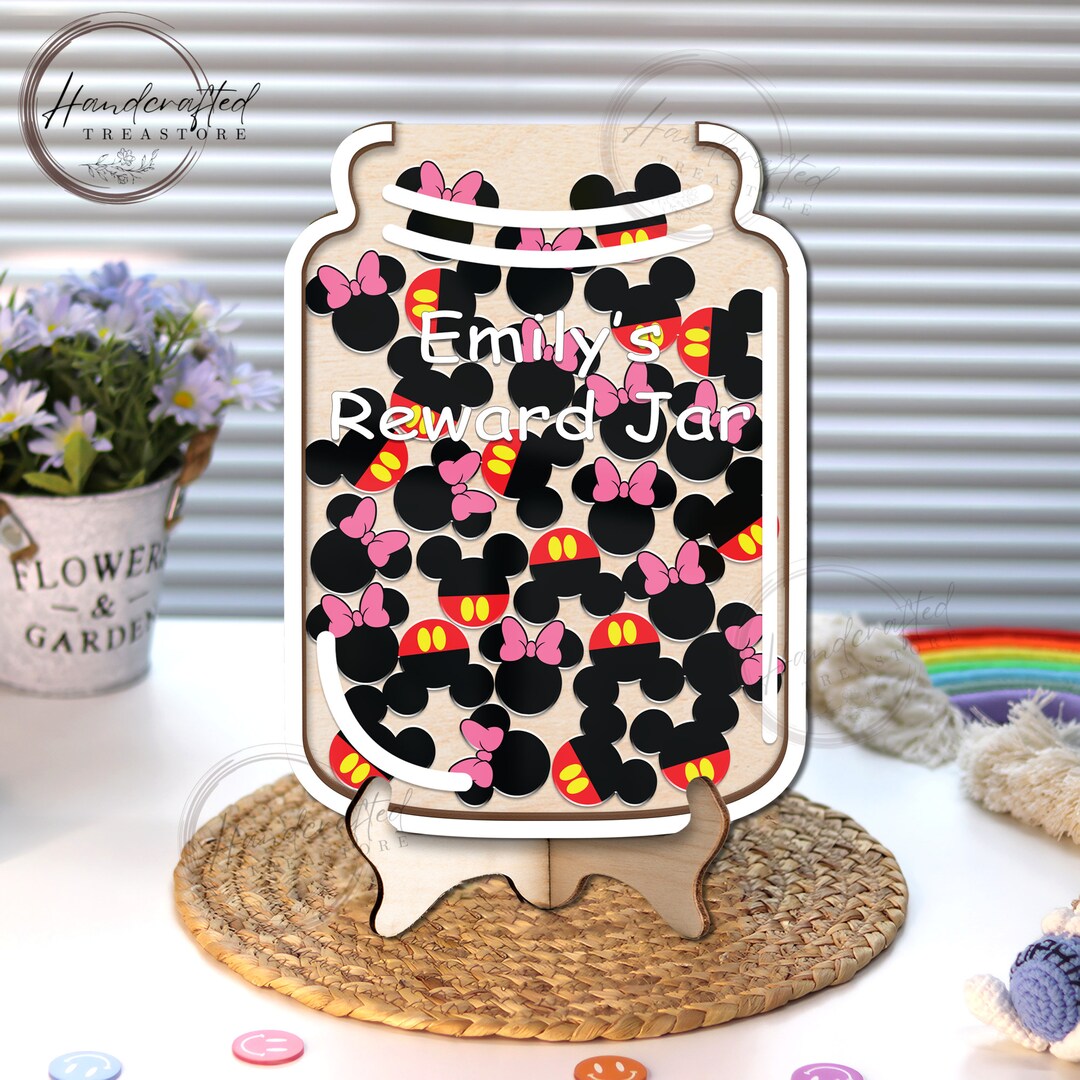 Custom Magnetic Mouse Reward Jar Classroom Behavior, Personalized Star ...